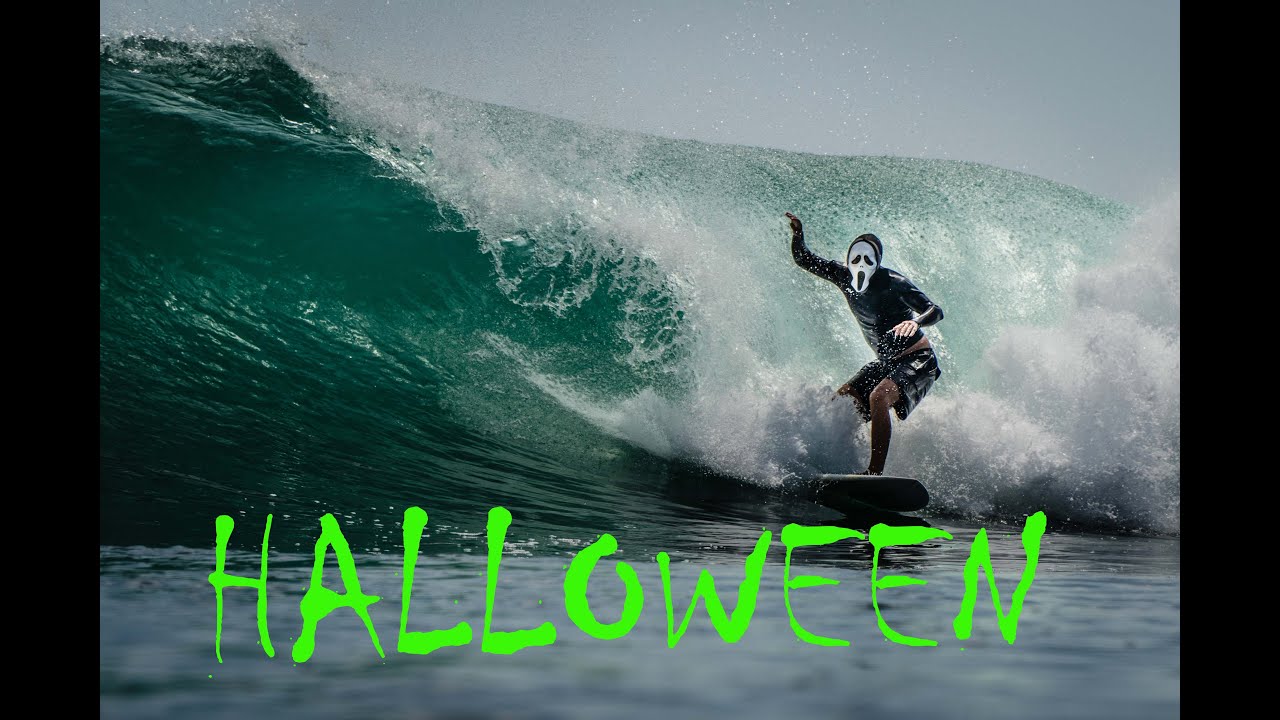Surfing on Halloween. - YouTube