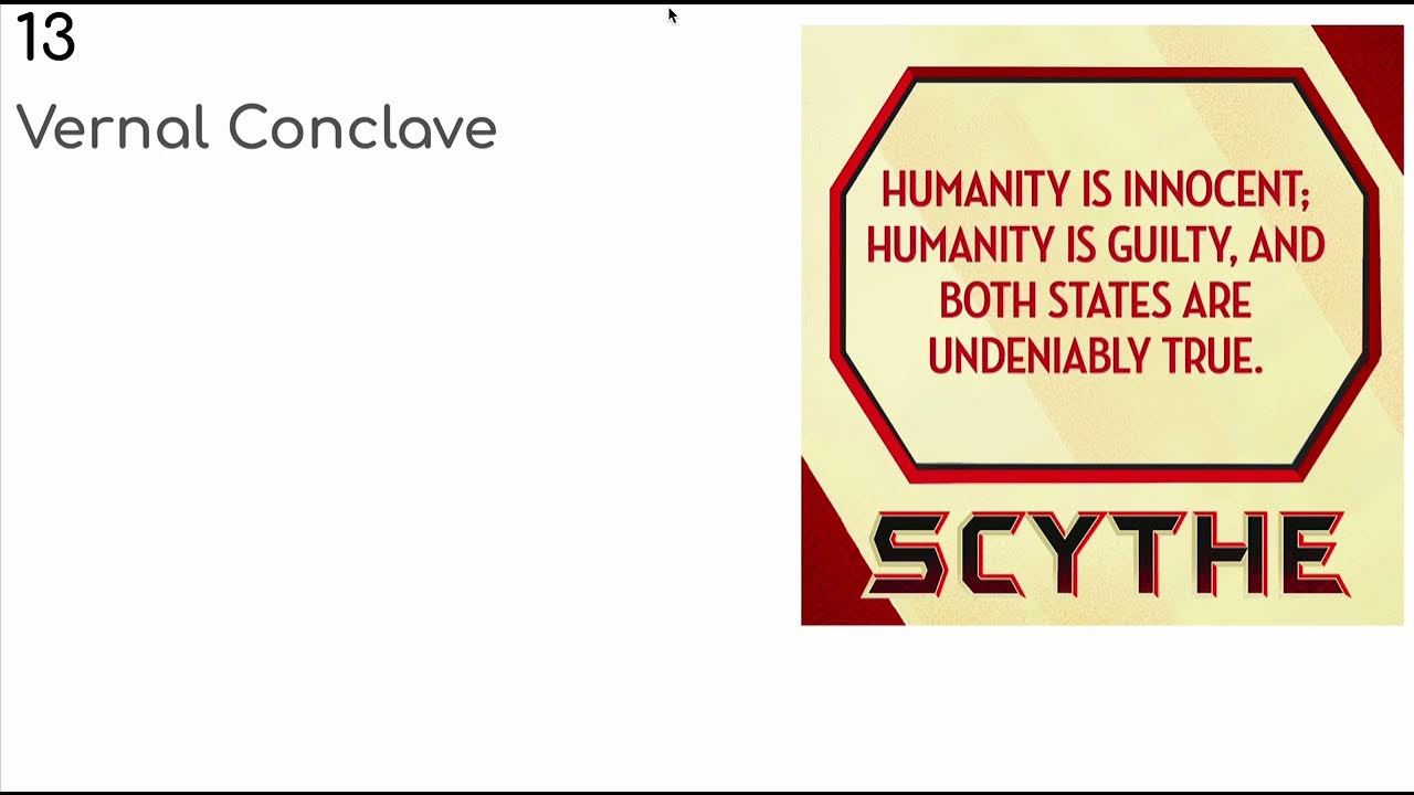 Scythe: Ch. 13 -- Vernal Conclave - YouTube