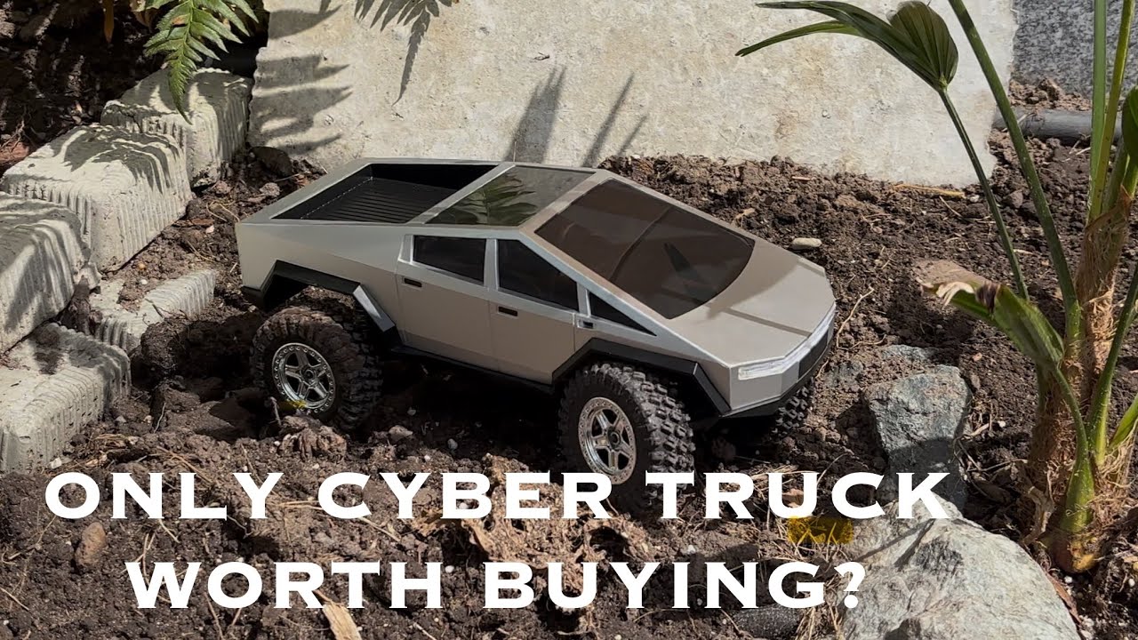 Tesla Cyber Truck RC Car Takes on EPIC New 1/18 Scale Crawler Course ...