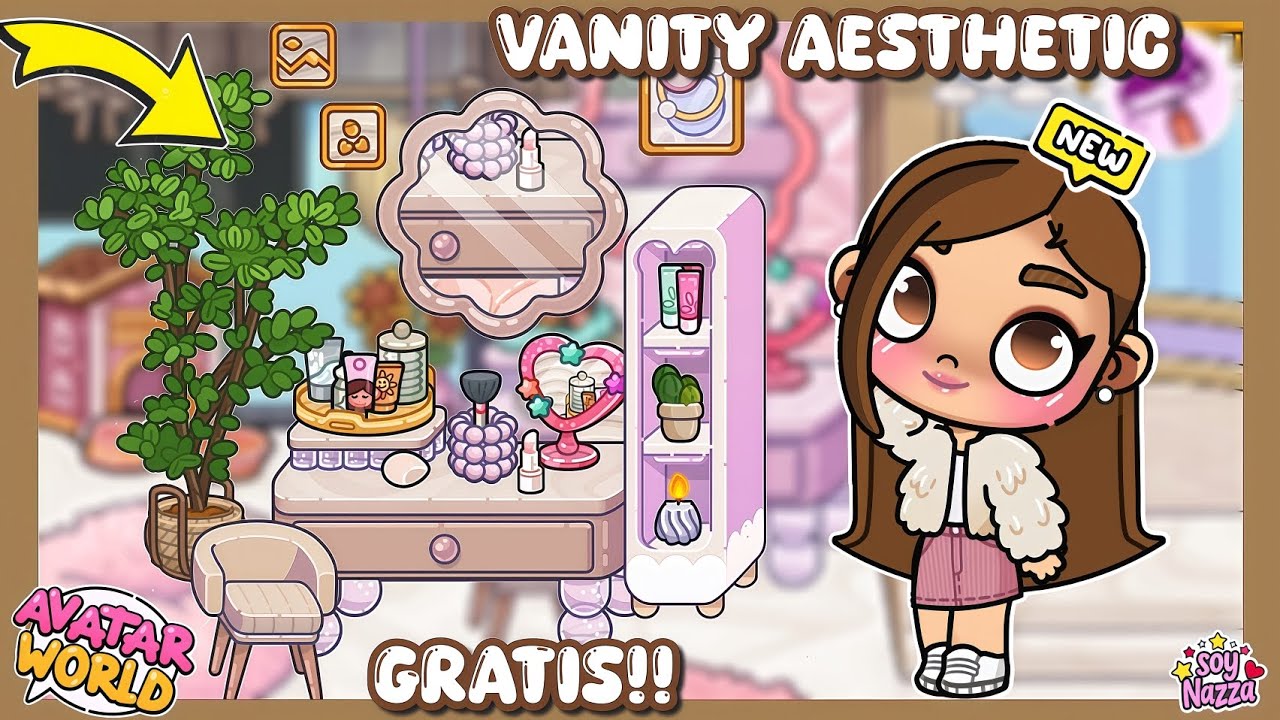 😻IDEA DE VANITY/TOCADOR🪞 AESTHETIC *gratis*😻!! en Avatar World |Nazza💗 ...