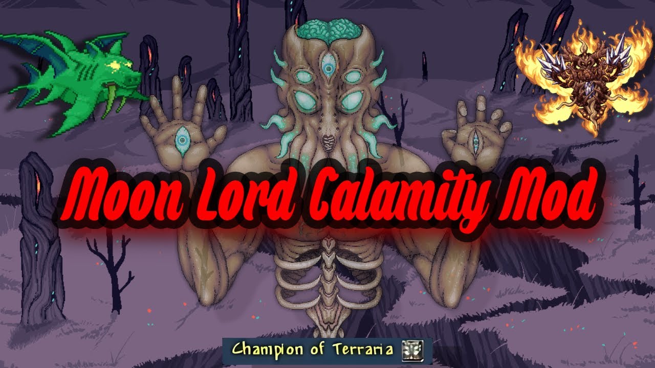 How Hard Is Calamity Mod Moon Lord? (Moon Lord Tips) - YouTube
