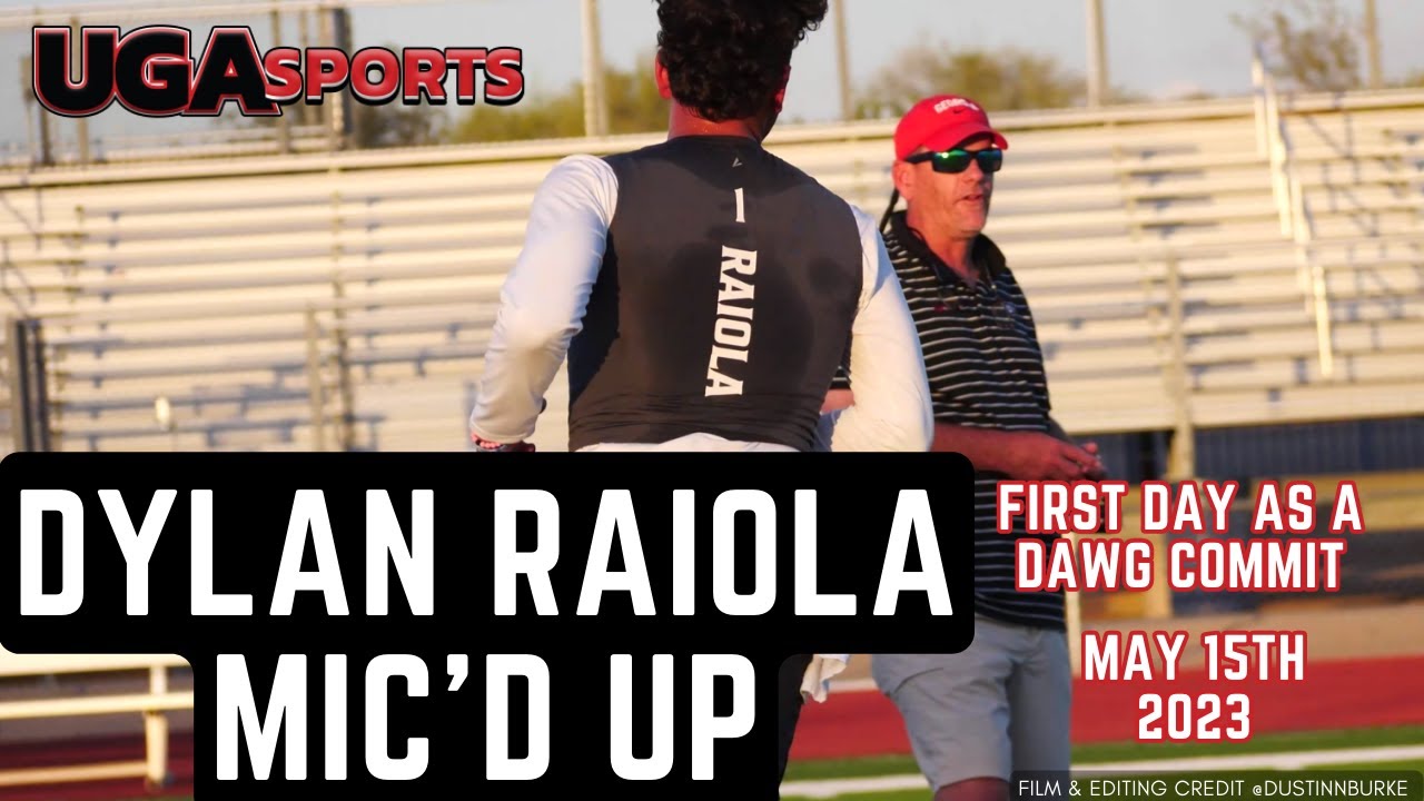 Dylan Raiola Mic'd Up: First Day as a Dawg Commit - YouTube