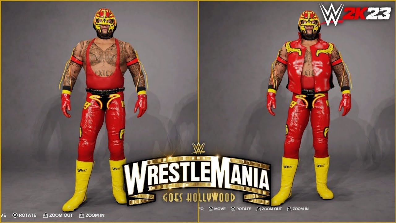 WWE 2K23: Rey Mysterio - WrestleMania 39 Attire - YouTube