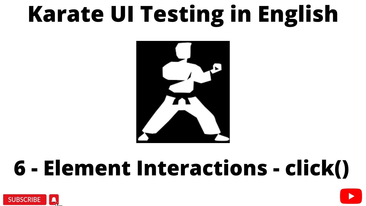 Use of click method in Karate | Karate UI Automation Testing Tutorials ...