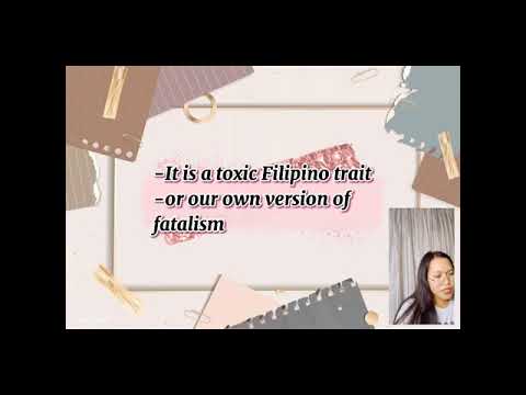 Filipino values: "BAHALA NA" Attitude - YouTube