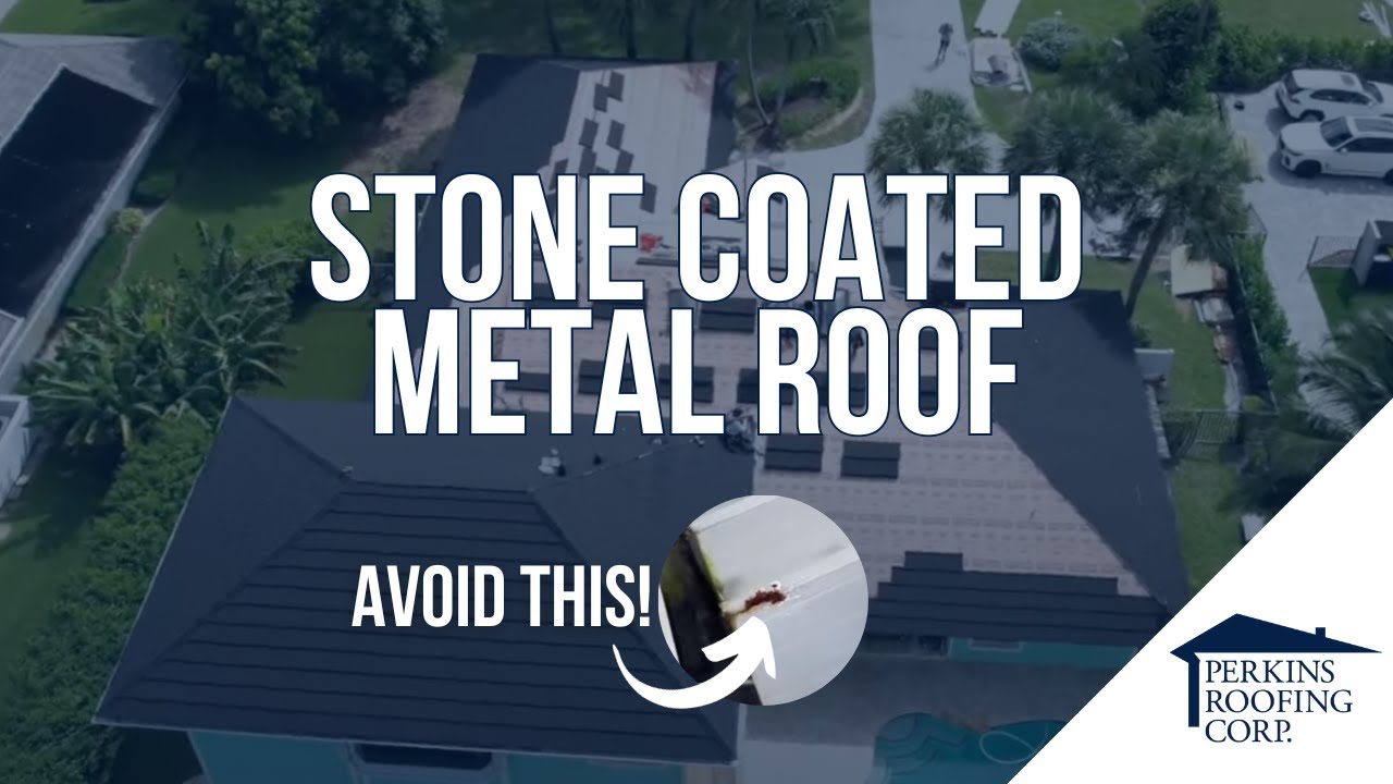 Stone Coated Metal Roof Install in South Florida - YouTube
