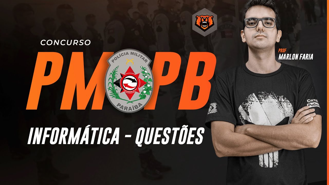 Concurso PMPB Soldado - Informática - Questões - YouTube