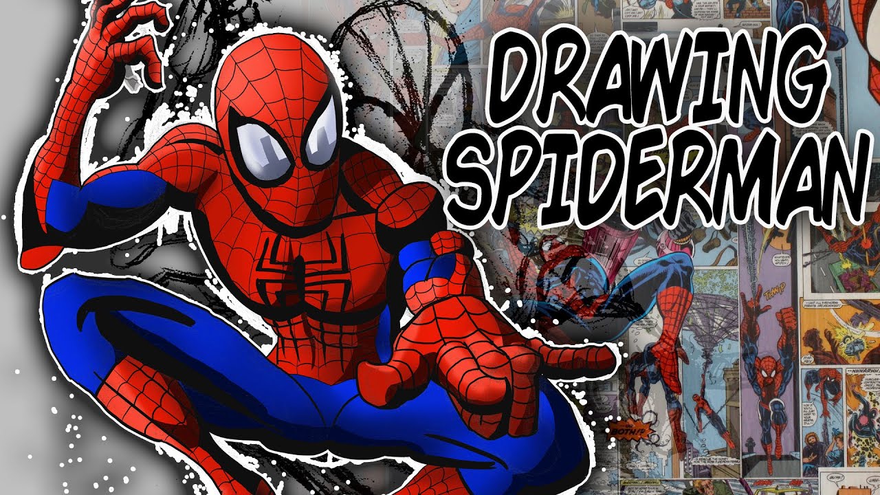 SPIDERMAN (Speedpainting) - Try no.2 (Photoshop CC) - YouTube