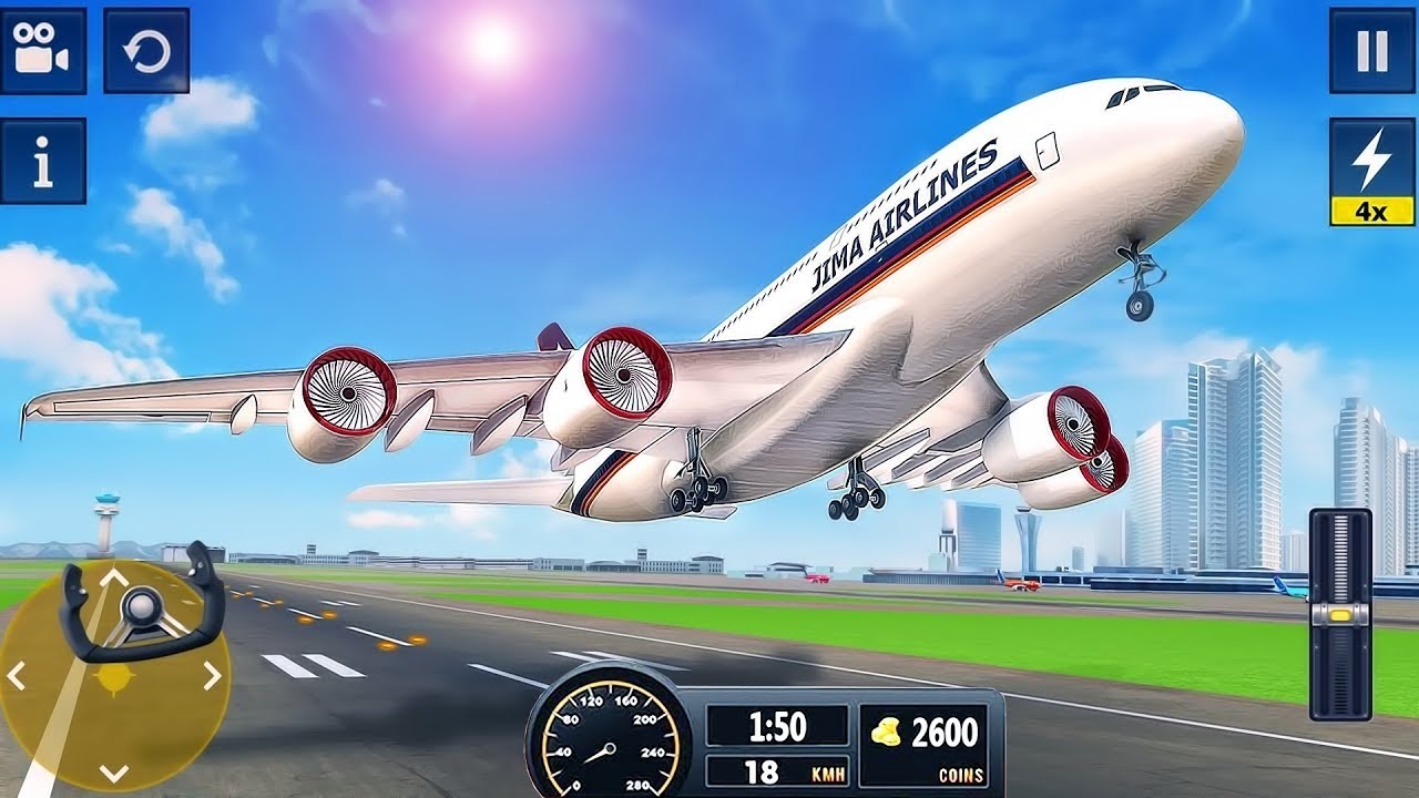 Real Airplane Flight Pilot Simulator - Plane Boeing 747 Pilot Emergency Landing - Android ...