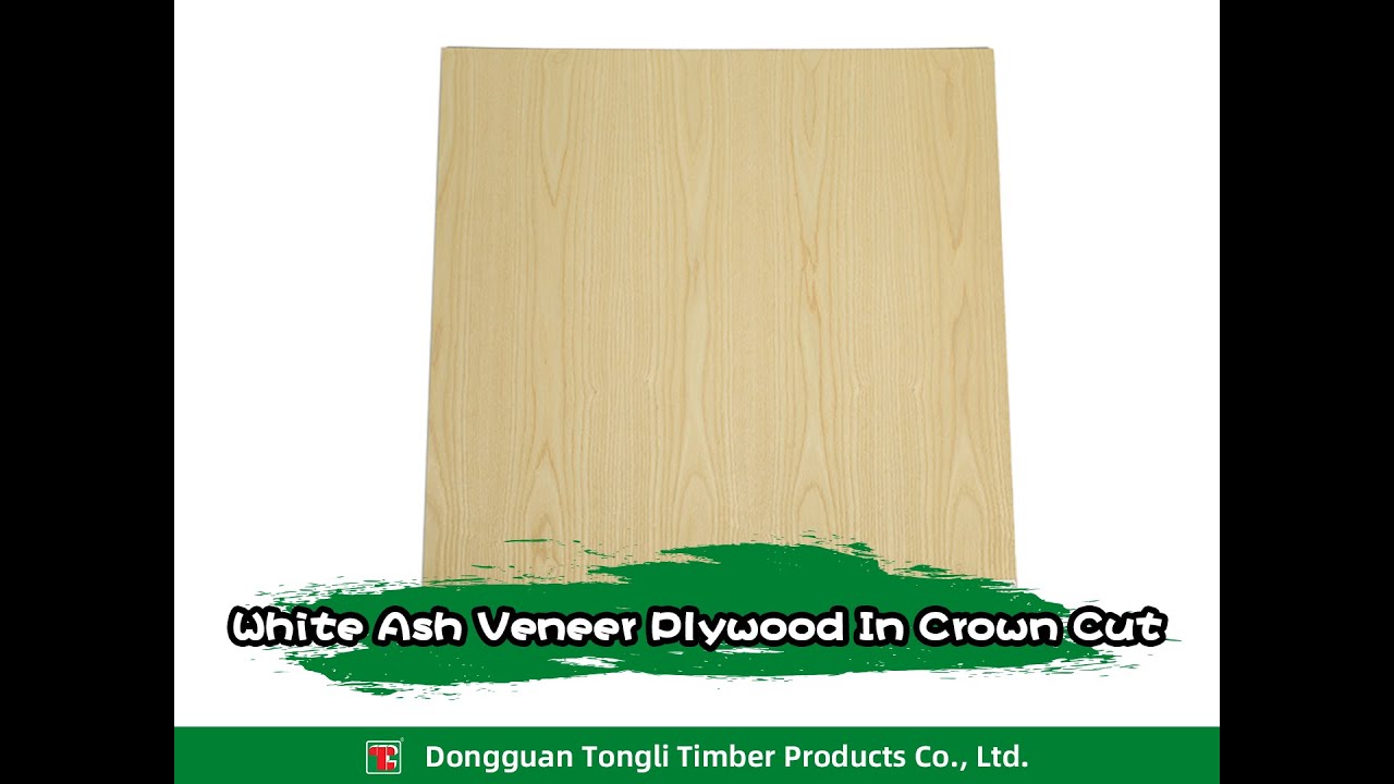 Chinese Ash Veneer Plywood In Crown Cut - Tongli - YouTube