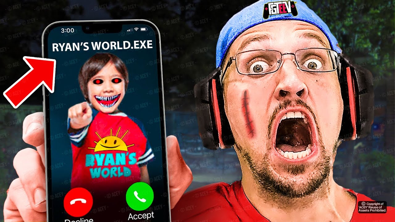 6 YouTubers Who CALLED RYAN'S WORLD.EXE At 3AM! (FGTeeV, LankyBox & FV ...