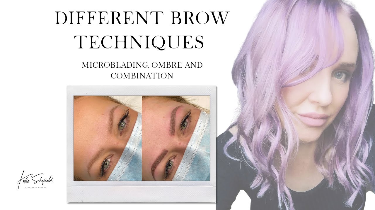 BROW TECHNIQUES!- Microblading, Ombre, and Combination - YouTube