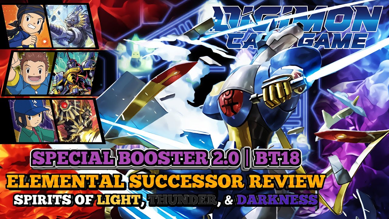 Digimon TCG | Sp. Booster 2.0 - BT18 Spirits of Light, Thunder ...
