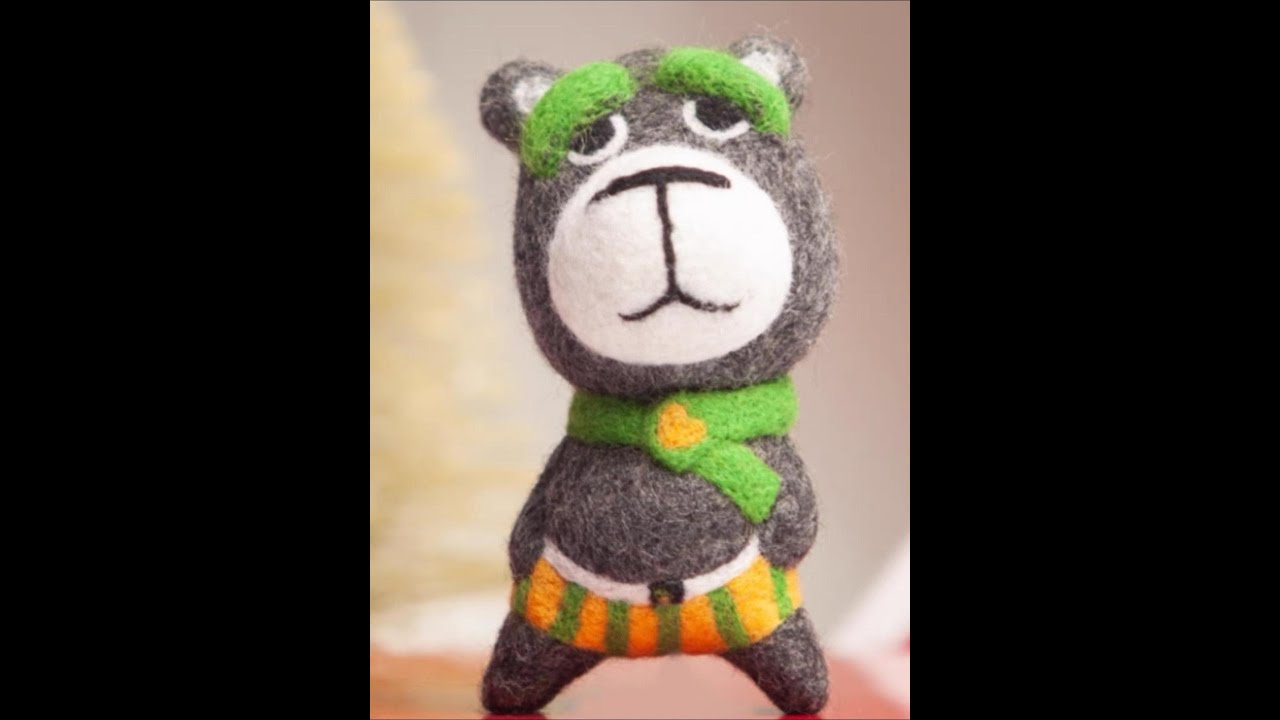 Green eyebrow native bear - YouTube