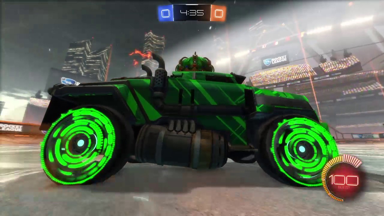 Exotic Forest Green Looper Wheels, Slipstream, Roadhog XL Rocket League ...