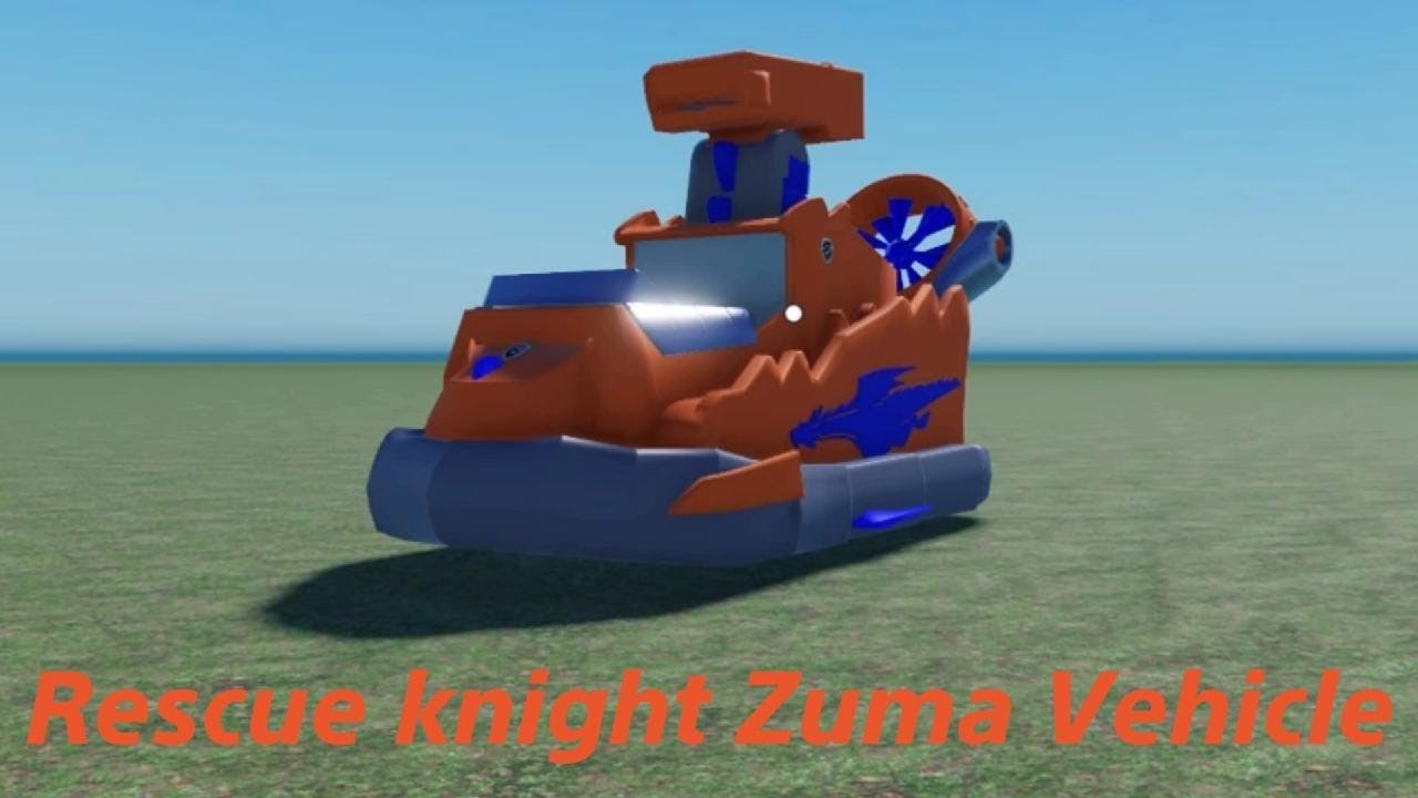 Roblox Paw Patrol Game: Rescue knight Zuma Vehicle - YouTube