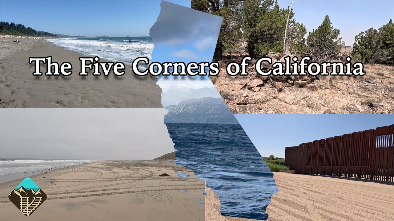 Visiting All Five Corners of California - YouTube