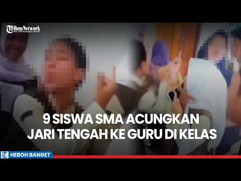 Viral! Aksi Tak Terpuji 9 Siswa SMAN 1 Purwakarta Saat Praktik, Acungkan Jari Tengah ke Guru