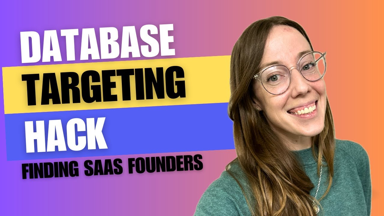 Targeting Hack - Finding SaaS Founders in Your Database - YouTube