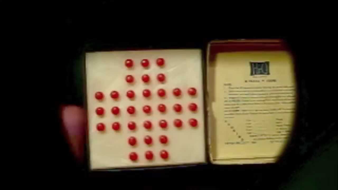 Hi-Q Puzzle Game Vintage Circa. 1950 - A Hi Q Moment - YouTube