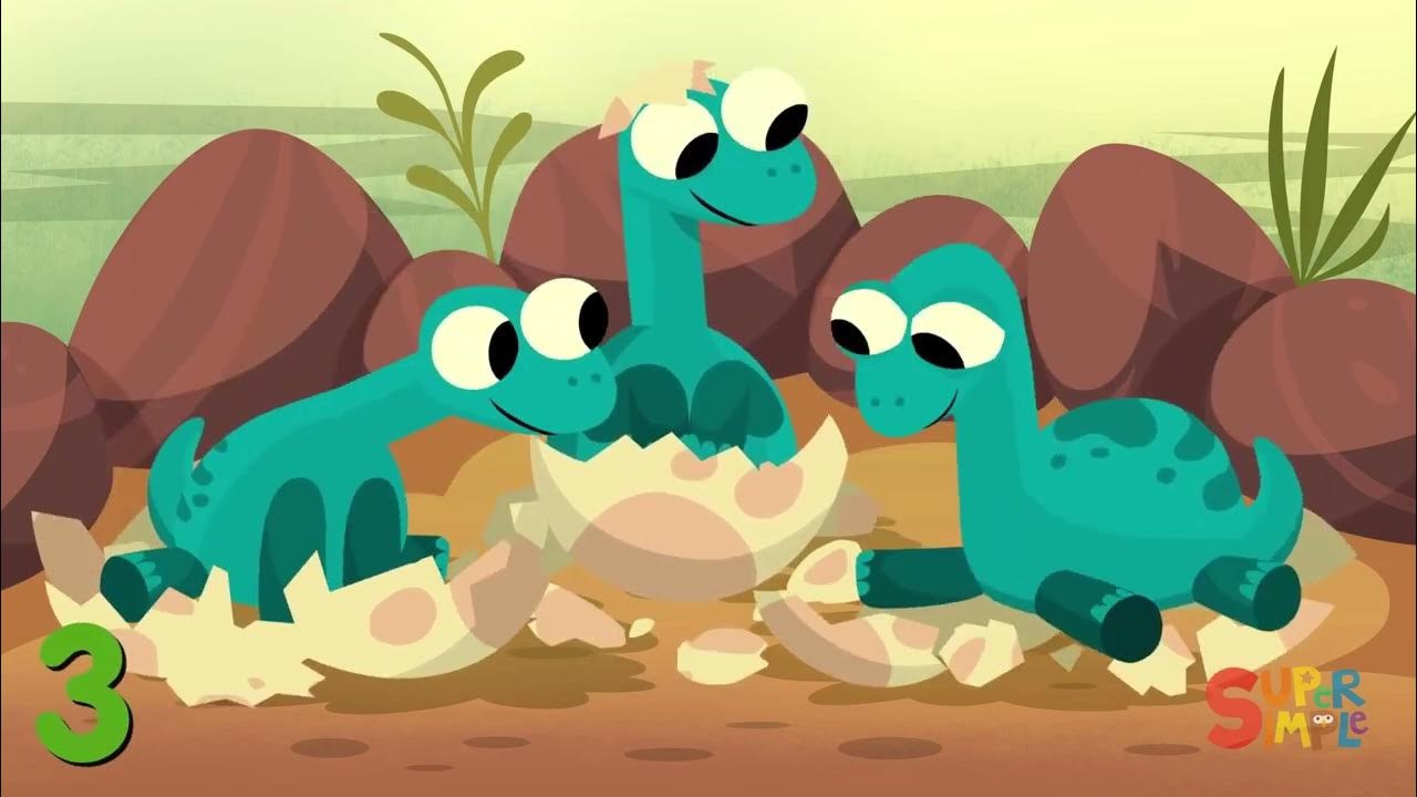 🌴🦖🦕🥚 10 Little Dinosaurs | 1 HOUR LOOP REPEAT | Kids Songs | Super ...