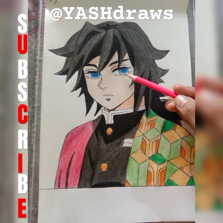 Drawing Giyu from demon slayer ⭐. #drawing #art #anime #demonslayer# ...