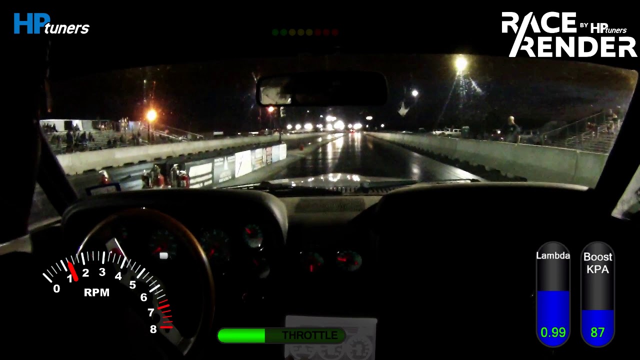 69 Mustang drag pass with Race Render 3 - YouTube