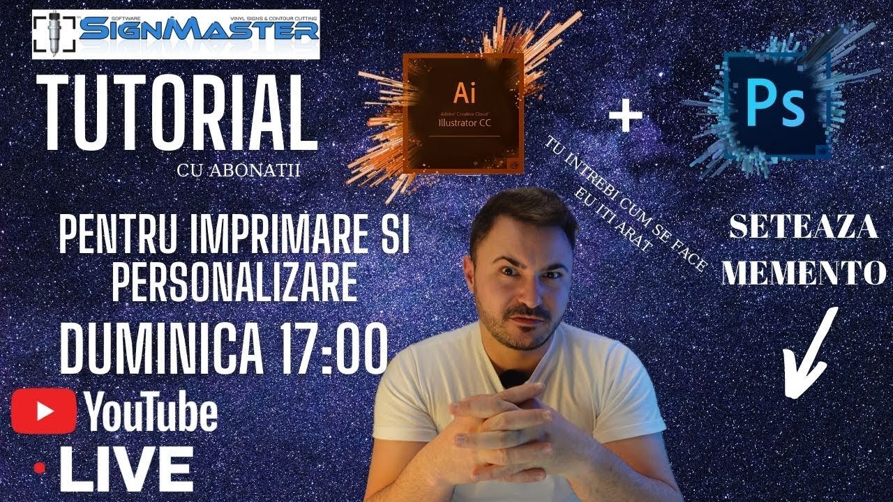 Tutorial LIVE Adobe Illustrator, Photoshop si SignMaster pentru ...