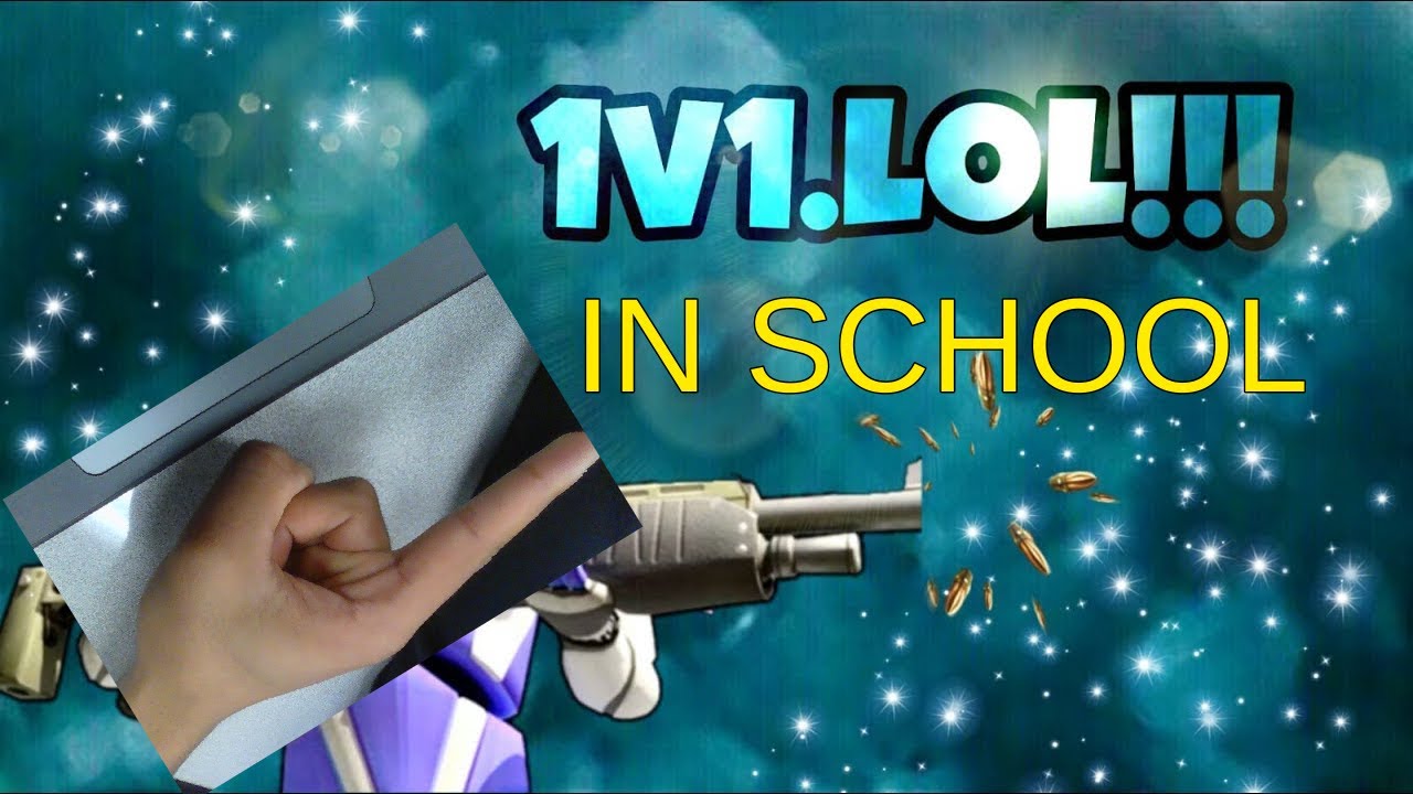 Playing 1v1.lol in school - YouTube