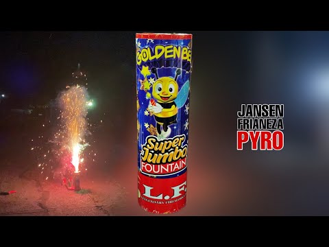Golden Bee Super Jumbo Crackling Fountain by Leegendary Fireworks | New Year 2023 Philippines