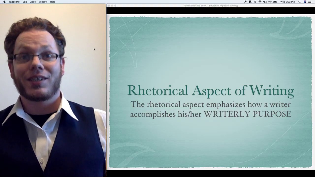 Rhetorical Aspect of Writing: Components-Purpose - YouTube