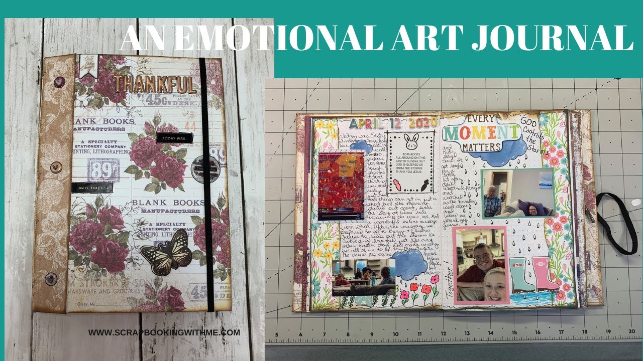 AN EMOTIONAL ART JOURNAL PAGE ~ WITH RAIN AND THUNDER - YouTube