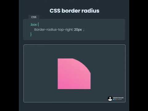 Learn CSS Border Radius in 22 Seconds - YouTube