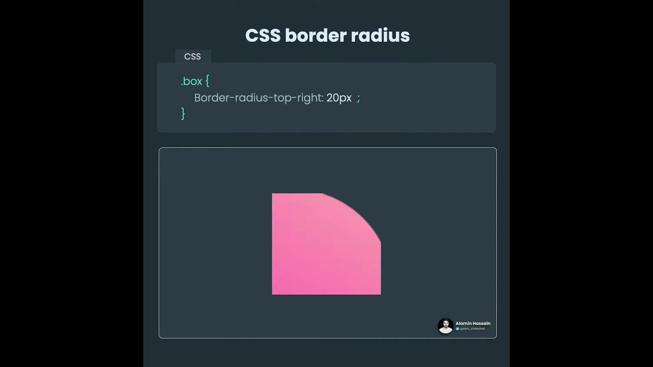 Learn CSS Border Radius in 22 Seconds - YouTube