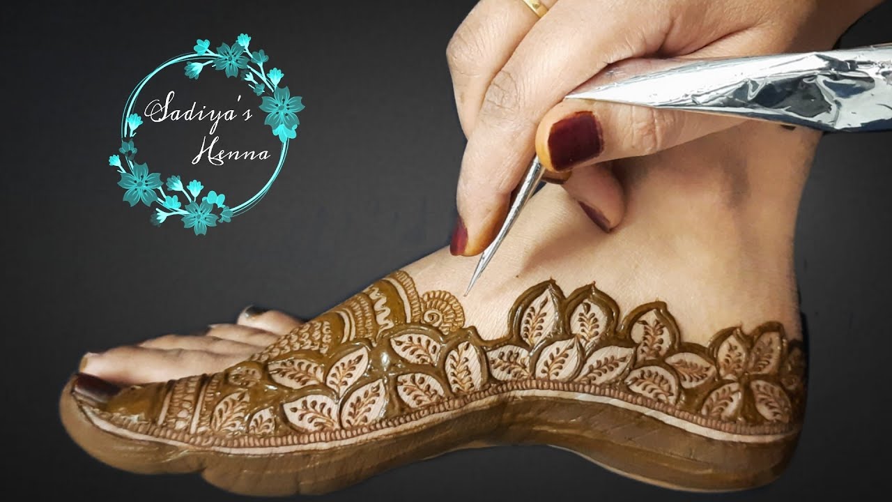 Simple and easy leg Mehndi design | Full leg Mehndi design | new mehndi design 2023 | Sadiya's ...