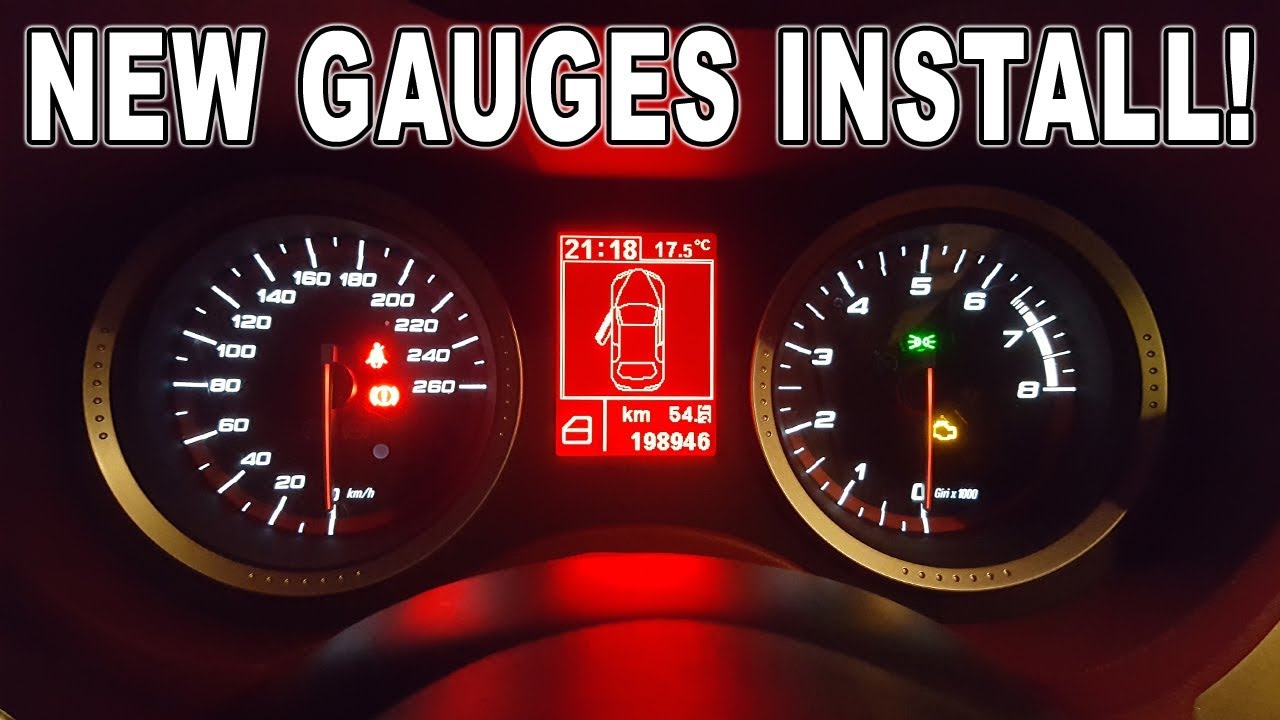 Alfa Romeo "TI" gauges INSTALLATION - YouTube