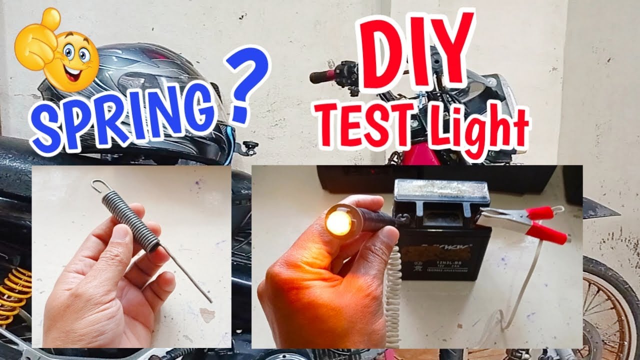 D.I.Y LANG 😱| HOW TO MAKE TEST LIGHT ON MOTORCYCLE - YouTube
