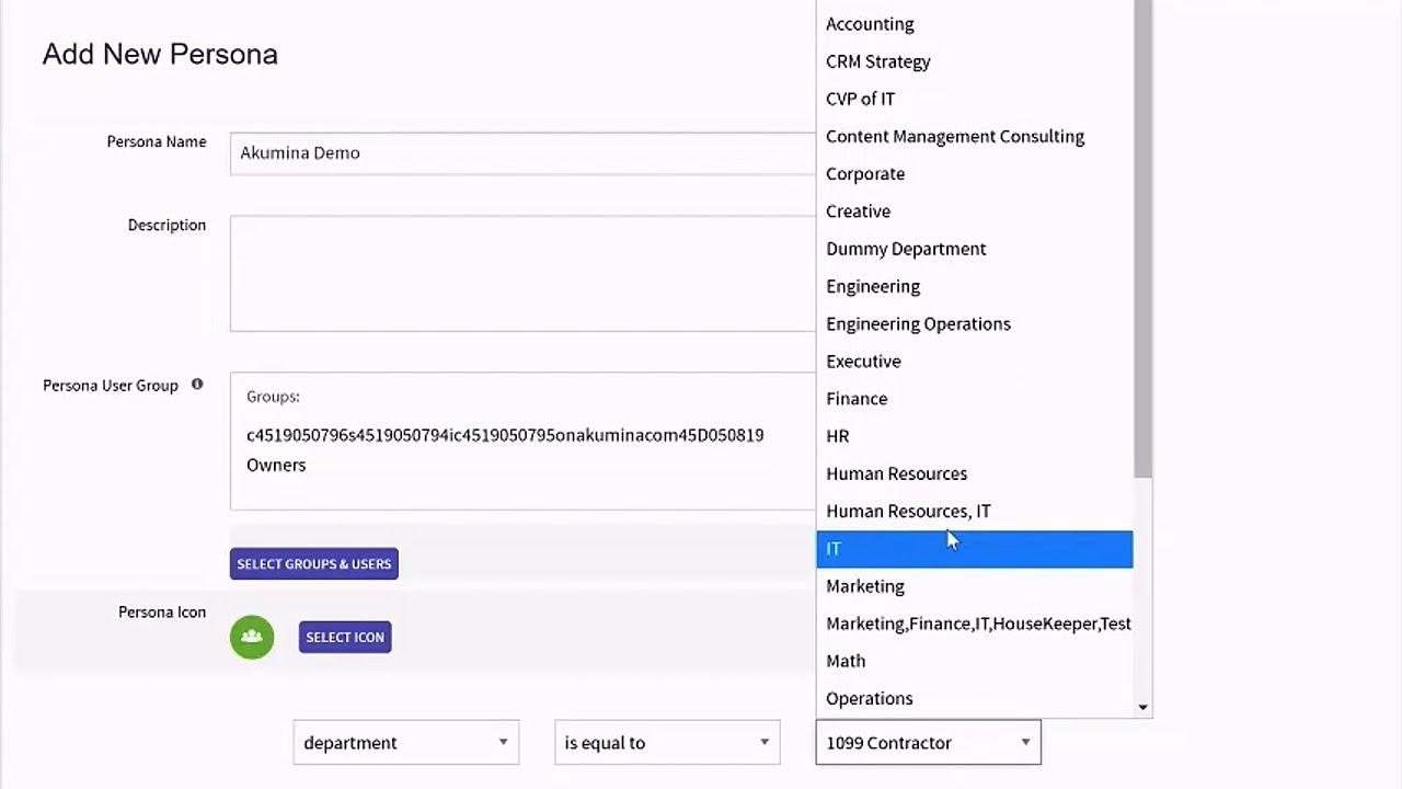 Using Akumina’s Persona Builder - YouTube