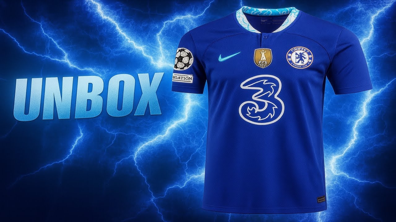 Chelsea jersey HOME kit 2022/23 (Player Issue - Version 1) Unboxing ...