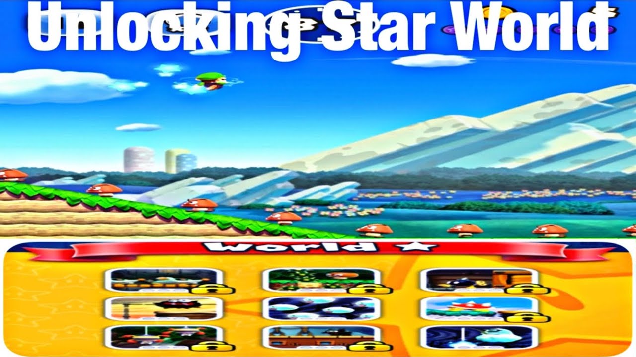 Super Mario Run How To Unlock All Star World Master Gaming Commentary ...