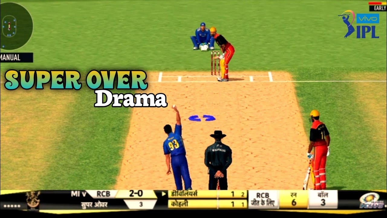Super Over Drama - RCB VS MI | IPL 20 | Real Cricket ™20 - YouTube