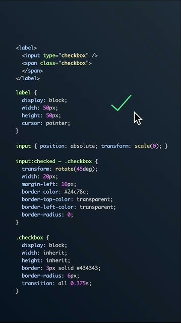 Css Material Checkbox Html Shorts Code Html5 Csscss3cssloader Viralprogramming