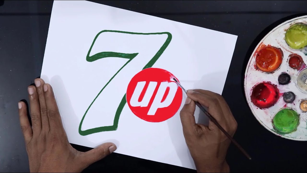 How to draw the 7UP logo @7UP - YouTube
