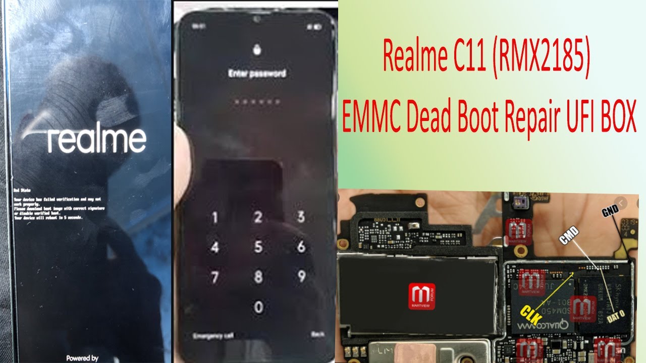 Realme C11 (RMX2185) EMMC Dead Boot Repair | RMX2185 flash offline ...