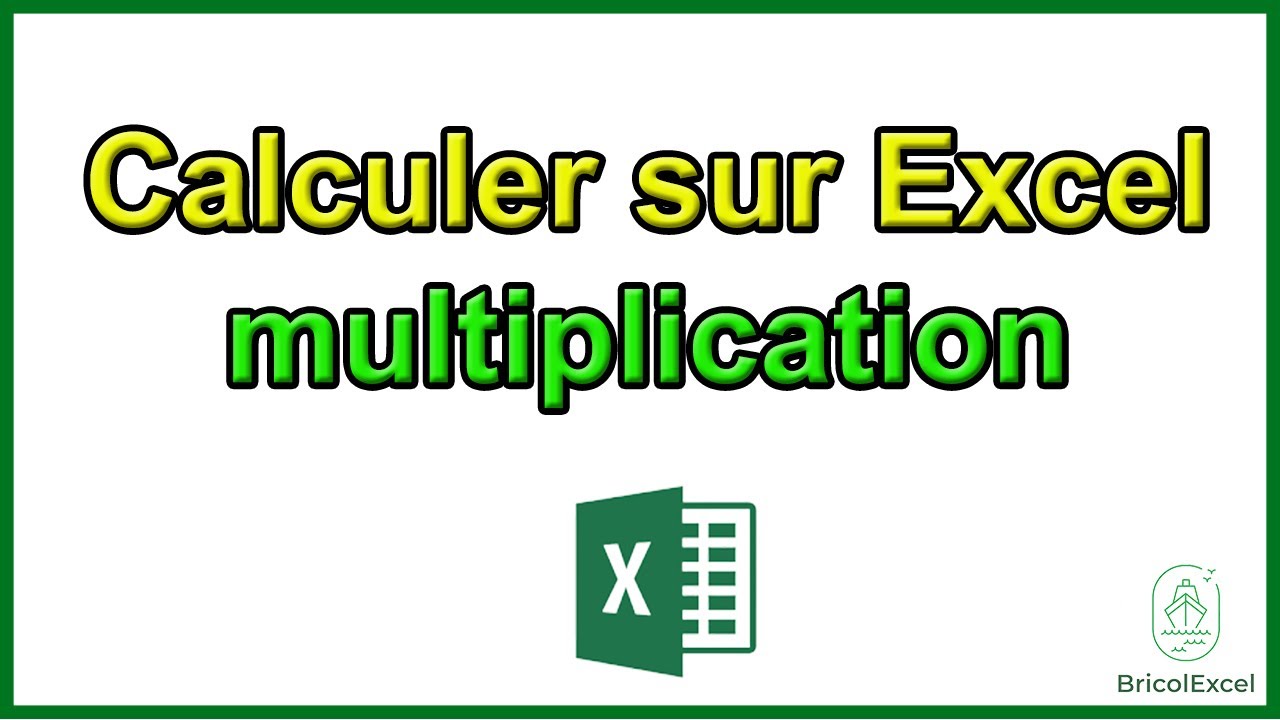 Comment calculer sur Excel multiplication - YouTube