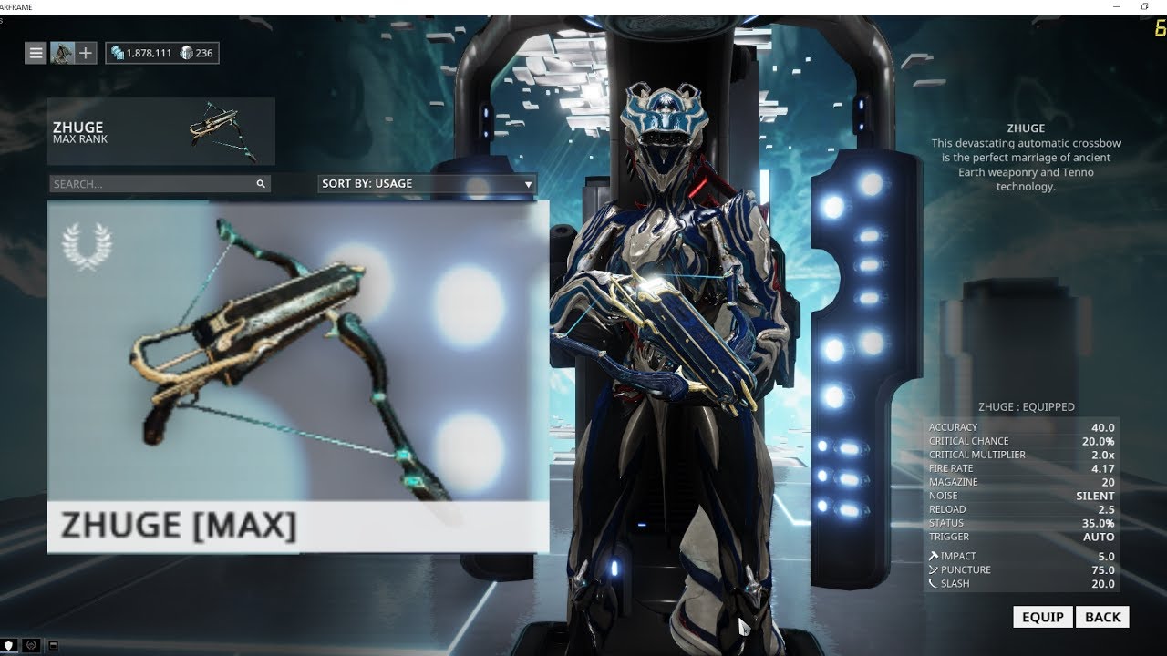 Warframe: Fastest weapon ingame? [Zhuge] - YouTube