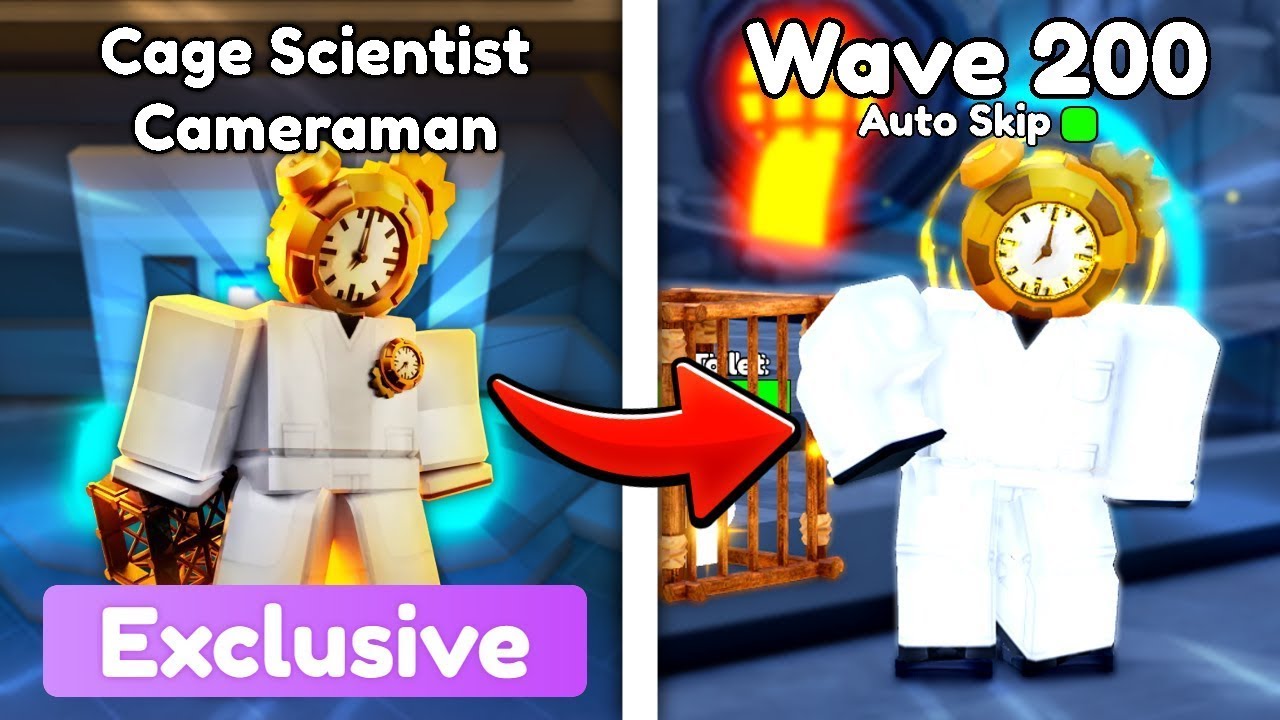 Testing Out CAGE SCIENTIST CLOCK MAN in Toilet Tower Defense - YouTube