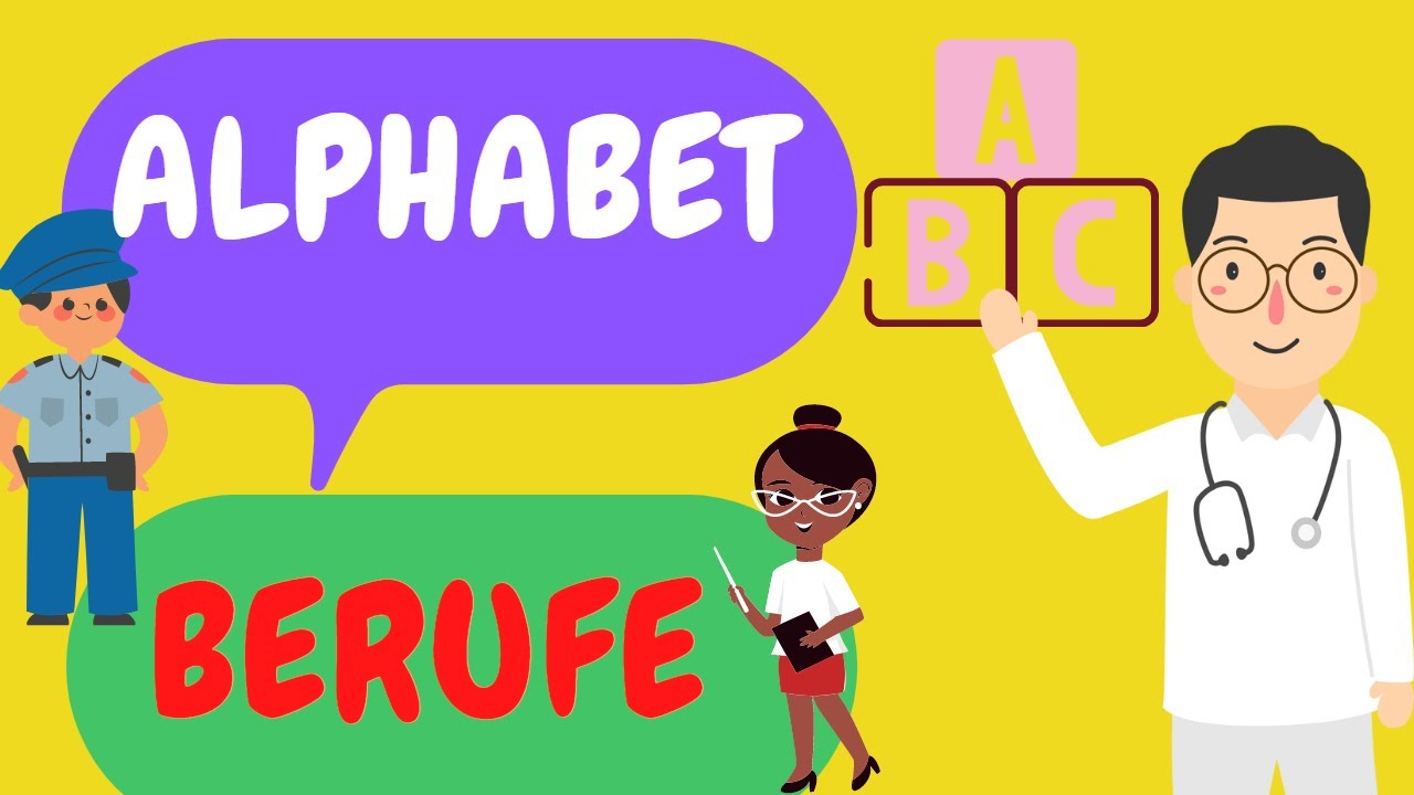 Deutsch lernen | Alphabet Buchstaben der Berufe| Leseanfänger ...