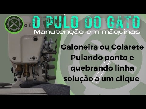 Colarete ou Galoneira falhando ponto , como ajustar ? - YouTube