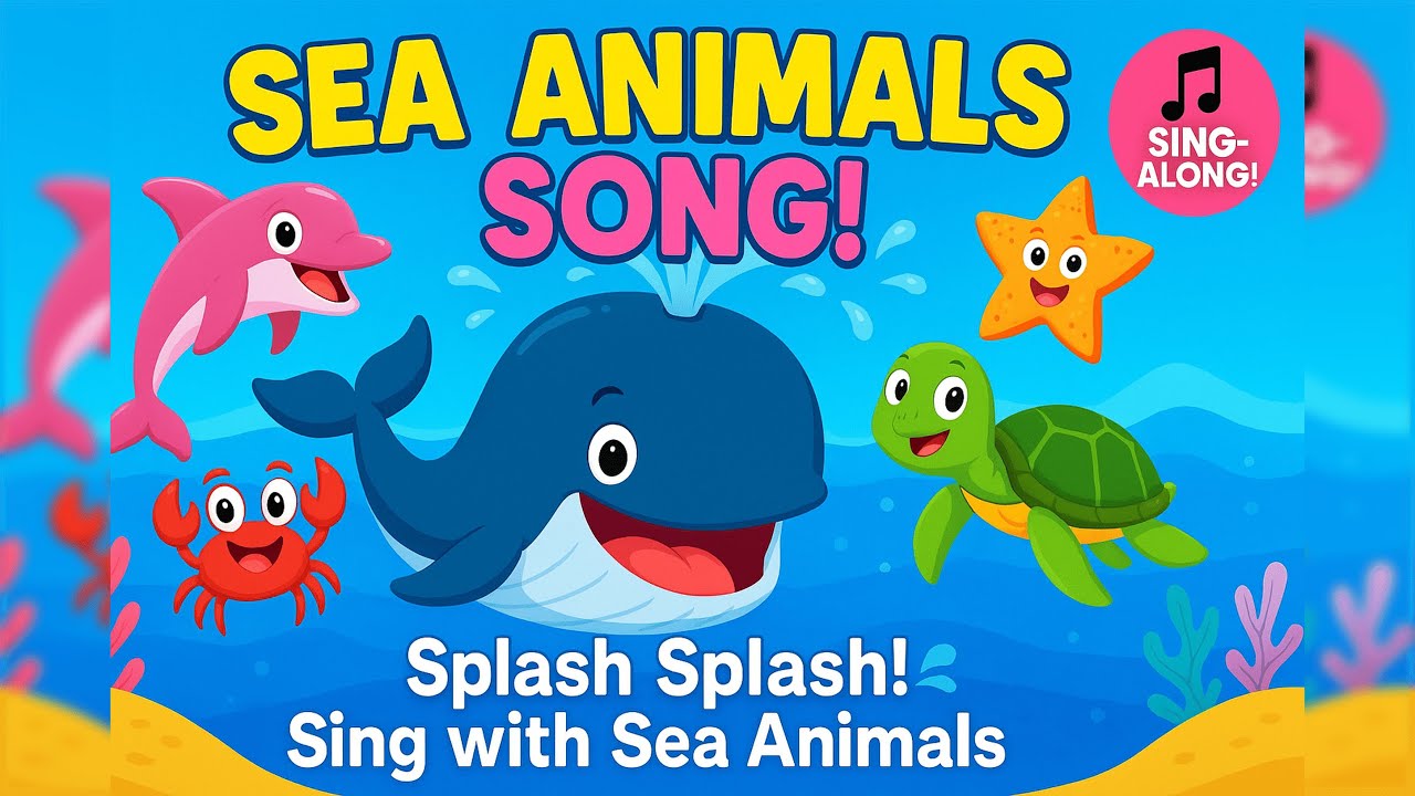 Sea Animals Song | Under the Sea Song 🌊| Sing-Along & Learn Ocean ...